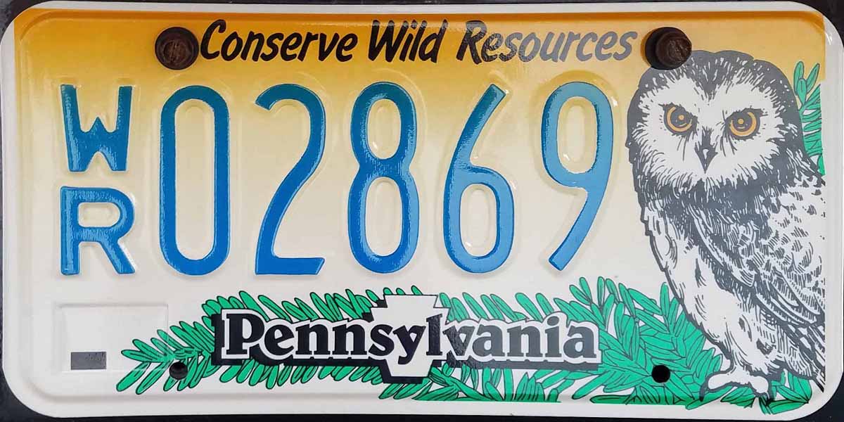 Pennsylvania License Plate Image